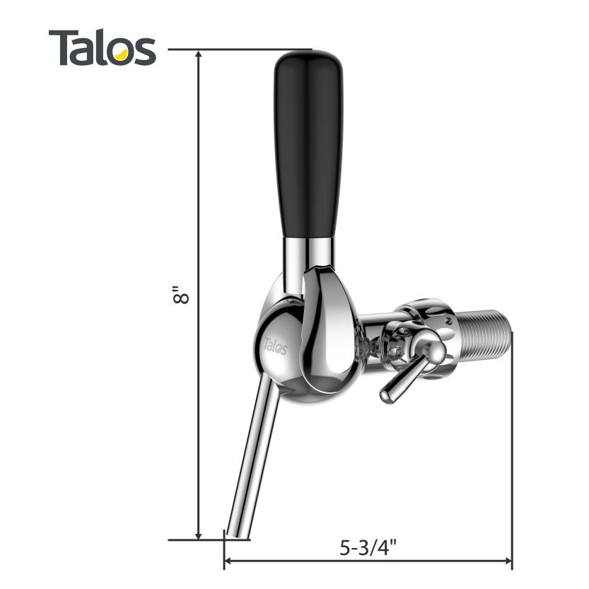 European Ball Faucet Beer Tap with Flow Control - Brass – American ...