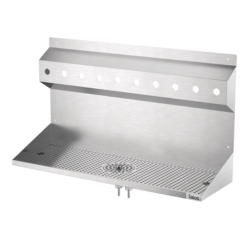 Wall Mount 10-taps Drip Tray With Rinser – American Talos Inc.